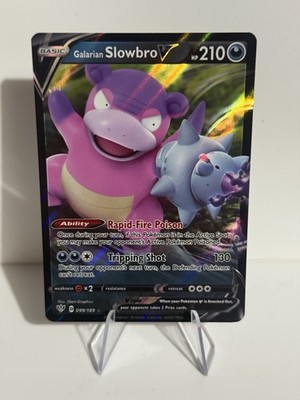 Pokémon Galarian Slowbro v 099/189 SWSH Darkness Ablaze Ultra Rare Card ...