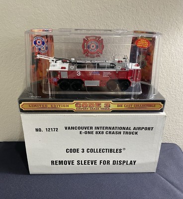 Code 3 Model #12172 Vancouver (YVR) Intl Airport E-One 8x8 Crash Truck ...