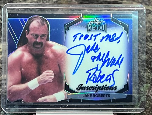 JAKE THE SNAKE ROBERTS 2024 Leaf Metal Inscriptions" Trust Me!" Auto ...