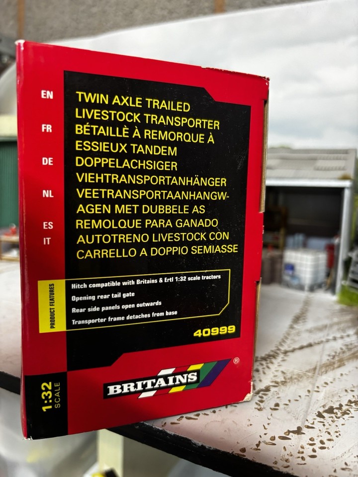 Britains 04999 Twin Axel Cattle Trailer 1:32 Farm Model | eBay UK