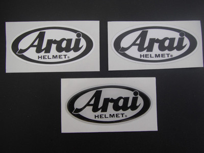 2 ARAI HELMET STICKERS/DECALS - KARTING - MOTORSPORT - MOTORCYCLING | eBay