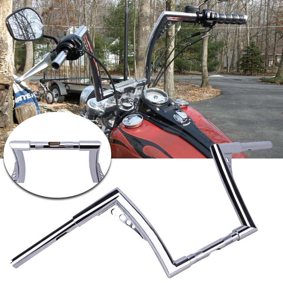 10" 12" 14" 16" 18" Ape Hangers Handlebar For Harley Sportster Softail ...