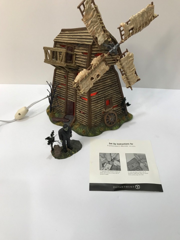 Vintage Department 56 "Frankenstein" Boris Karloff Windmill (Retired ...