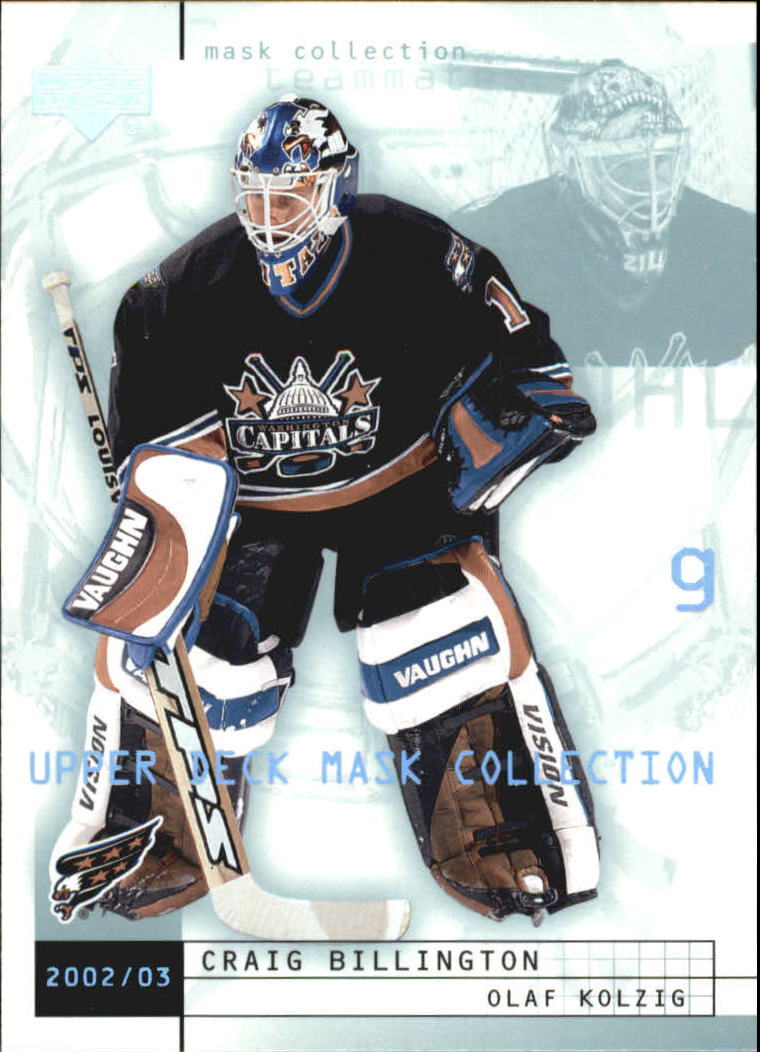 2002-03 Upper Deck Mask Collection - #89 Olaf Kolzig, Craig Billington ...