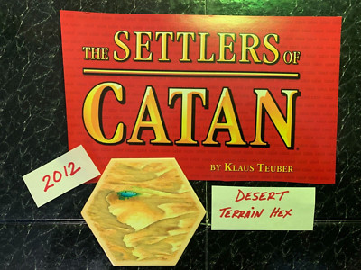 SETTLERS OF CATAN 3061 Desert Terrain Hexagon Tile Game Replacement ...