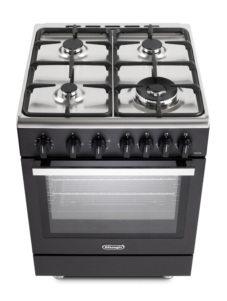 DeLonghi DSC 626 G-1 BL 60cm Modern Single Cavity Gas Range-Style ...