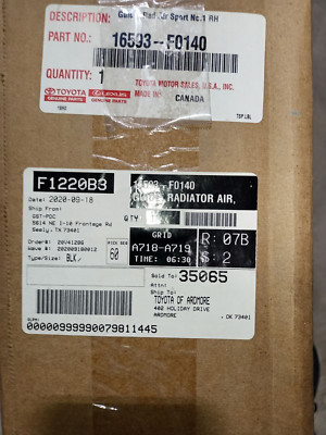 Genuine OEM Toyota 16593-F0140 Passenger RH Air Guide 2019-2021 RAV4 ...