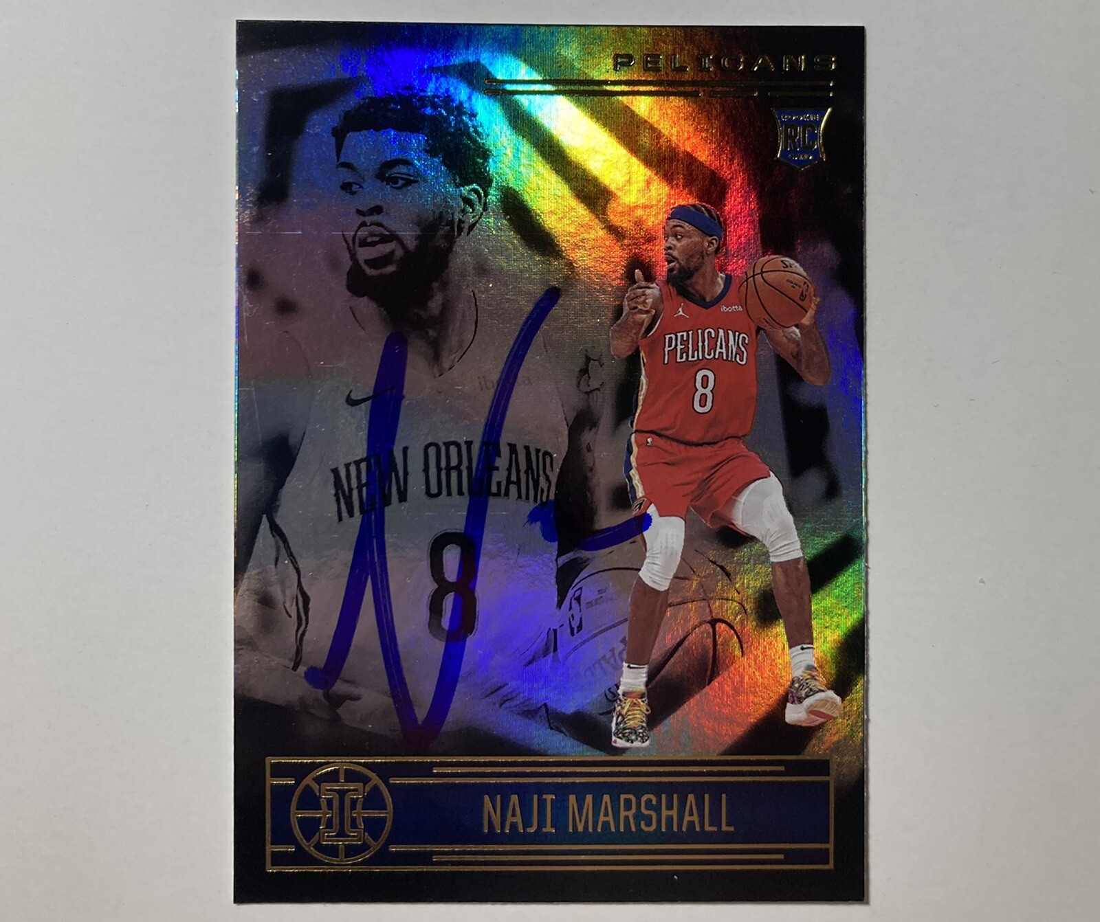 NAJI MARSHALL SIGNED AUTOGRAPHED 2020-21 PANINI ILLUSIONS BASKETBALL ...