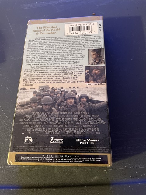 Saving Private Ryan (VHS, 1999, Widescreen) for sale online | eBay