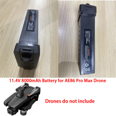 Original 11.4V 8000mAh Battery Accessory for AE86 Pro Max Drone-Black ...