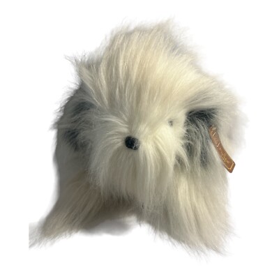 A FIESTA ENGLISH SHEEPDOG REALISTIC PLUSH Med 17” DOG STUFFED ANIMAL W ...