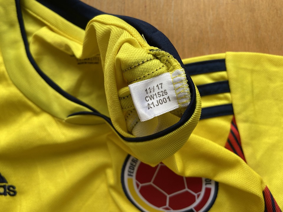 COLOMBIA 2018 2019 HOME FOOTBALL SHIRT SOCCER ADIDAS CW1526 sz L MEN ...