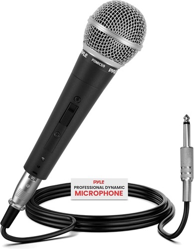 Pyle Professional Dynamic Vocal Microphone - Moving Coil Dynamic ...