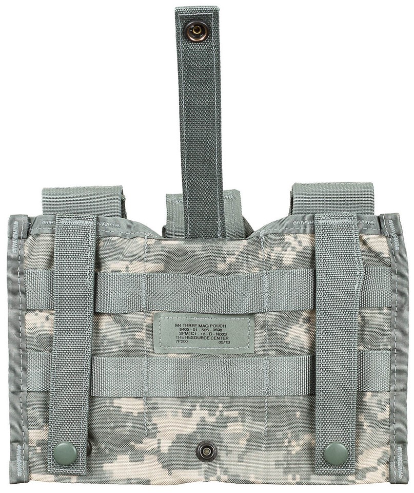 Original US Army Military Mag Pouch MOLLE Triple AT-Digital Used ...
