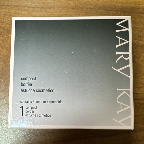 MARY KAY MAGNETIC BLACK COMPACT 017362 UNFILLED New in box MAKEUP CASE ...