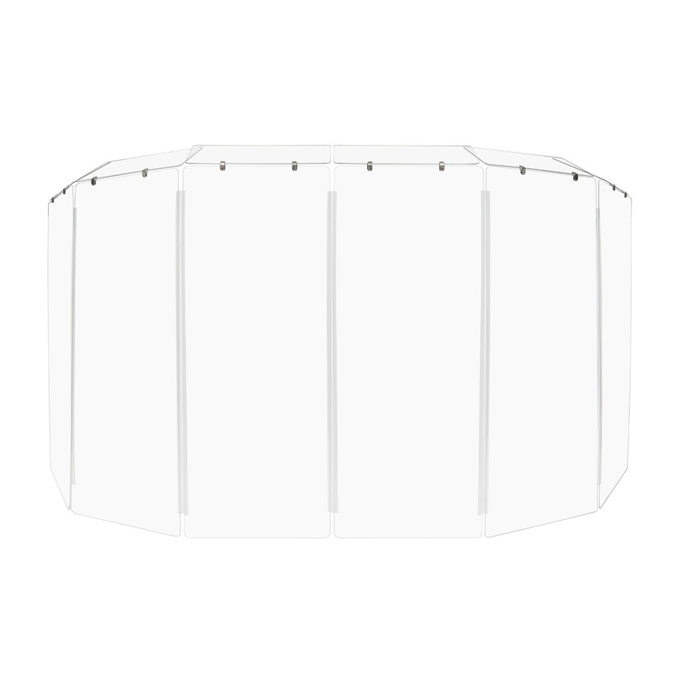 6 Section Drum Shield Panels w/Deflectors total height 6ft w/Living ...