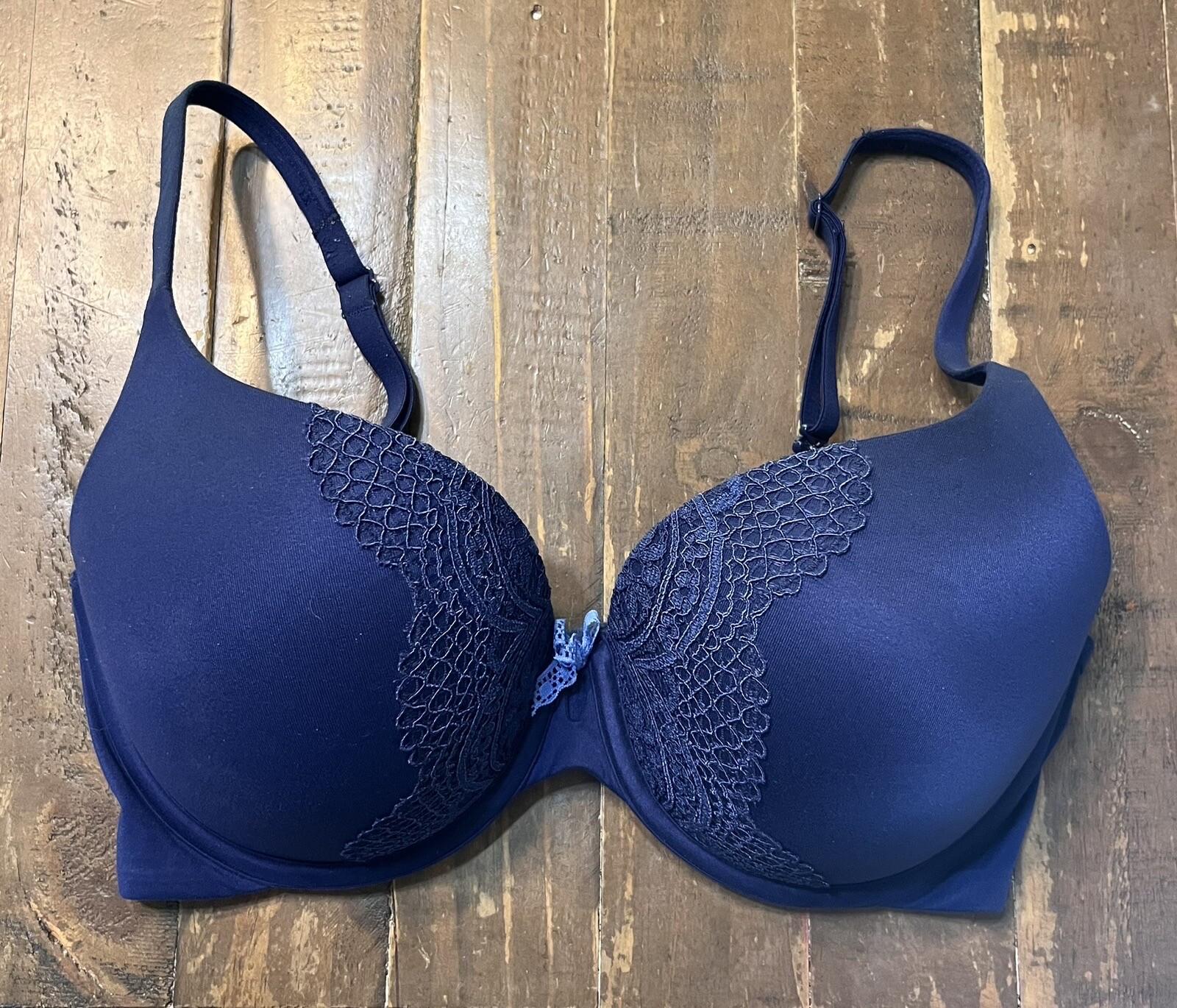 Victorias Secret Womens Body by Victoria Perfect Shape Bra 34DD Blue ...