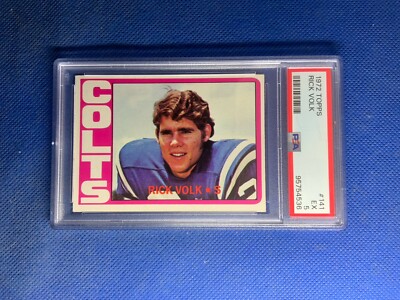 1972 Topps Baltimore Colts Football Card #141 Rick Volk -Psa 5 | eBay