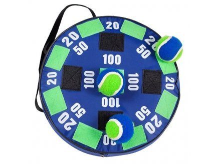 Cible gonflable velcro 36 cm avec 3 balles scratch auto agrippante ...