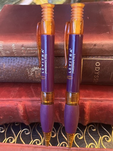 2 Collectible Levitra Drug Rep Pens! Pharmaceutical-write! | eBay