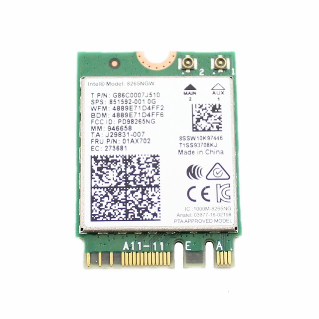 Lenovo ThinkPad X280 WiFi Wireless Card 8265NGW for sale online | eBay