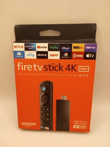 4K HDR Fire TV Stick Max Amazon Wi-Fi 6 Voice Remote Control Alexa ...