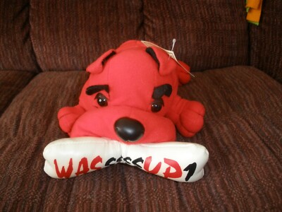 VINTAGE TOY WORKS RED DOG BONE IN MOUTH WASSSSSUP! (P14) | eBay