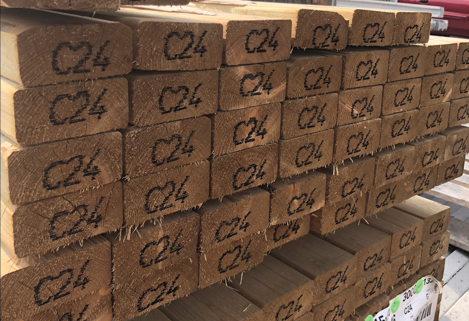 CLS Timber 2x2 3x2 4x2 - Stud Timber Packs Graded C16 C24 | Choose Size ...