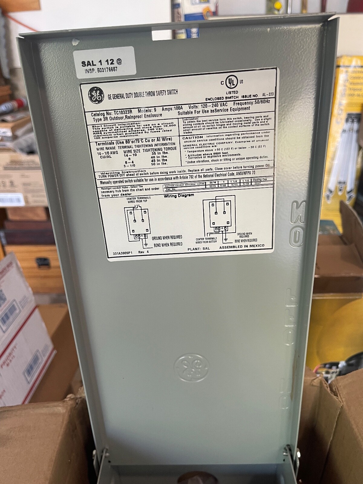 GE GENERAL DUTY DOUBLE THROW SAFETY SWITCH | eBay