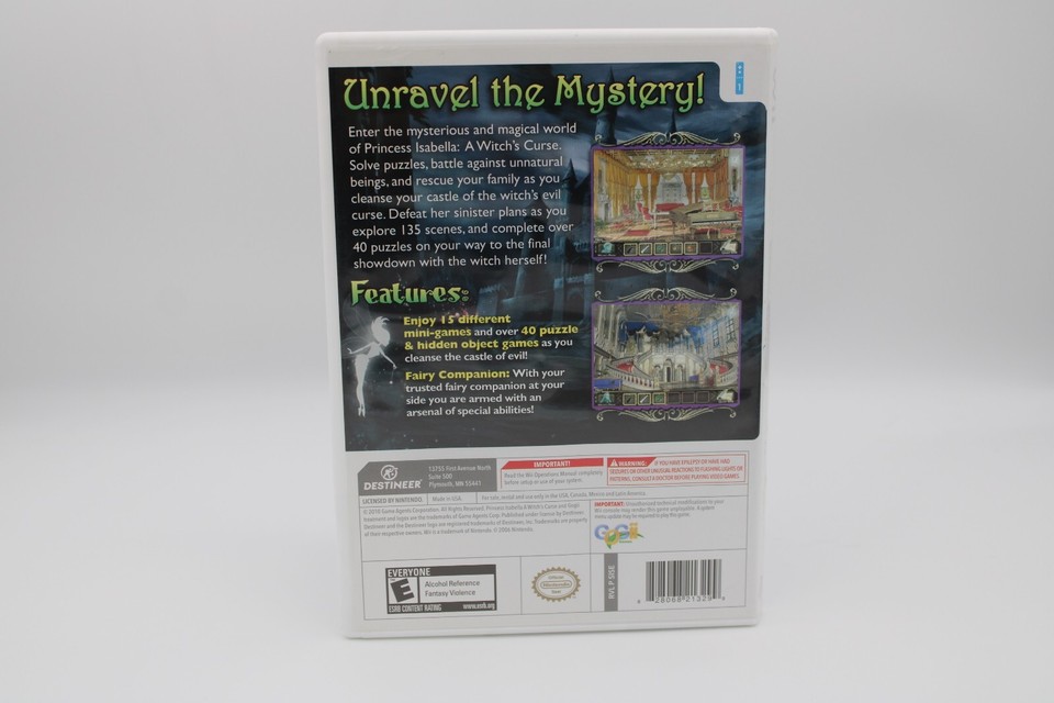 Nintendo Wii Game Princess Isabella A Witchs Curse CIB Complete In Box ...