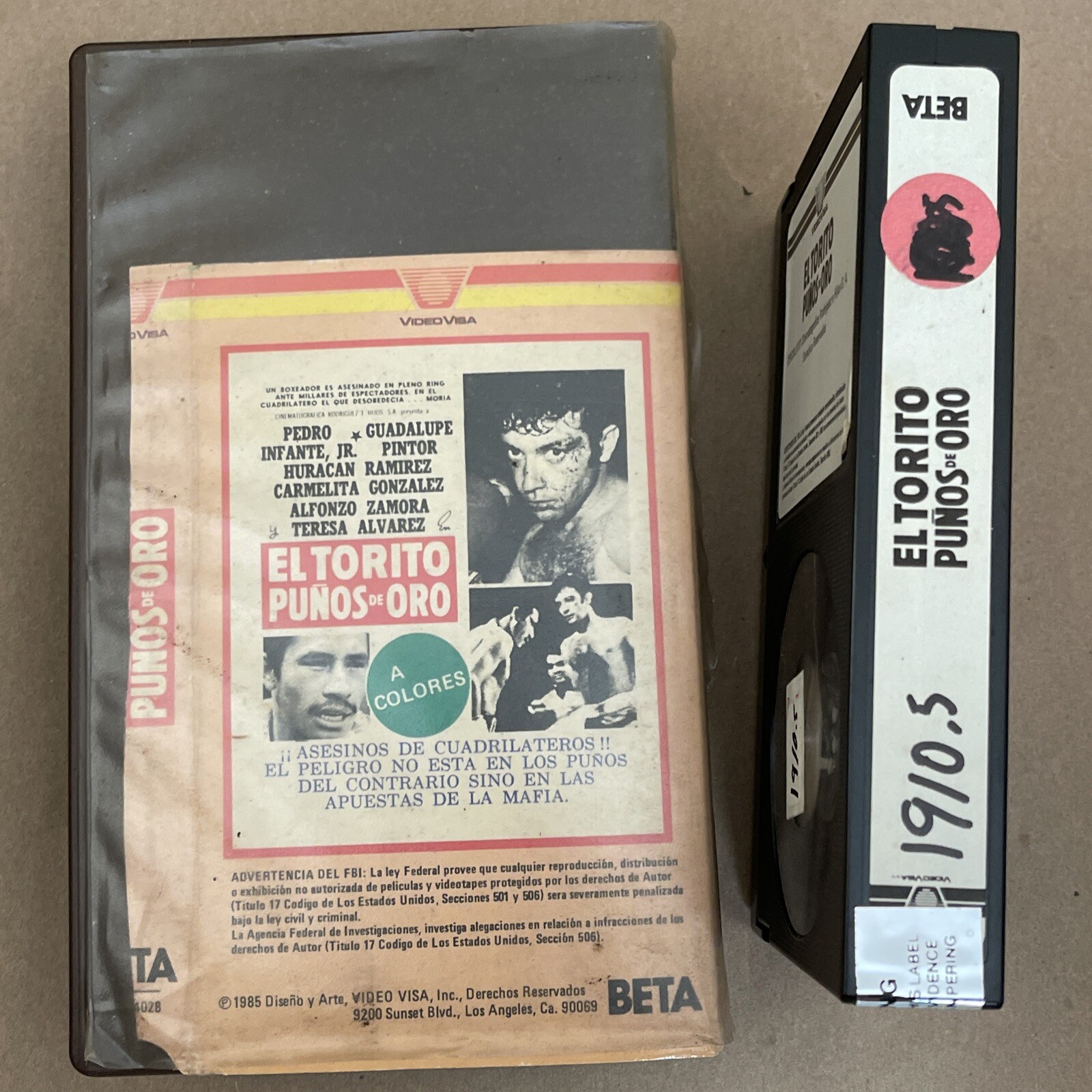 El torito puños de oro BETAMAX BETA “not vhs” Spanish Movie | eBay