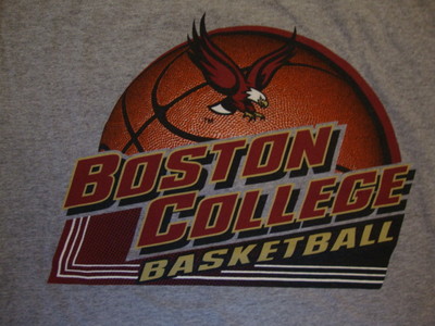 NCAA Boston College Eagles College autographed Basketball gray Reebok T ...