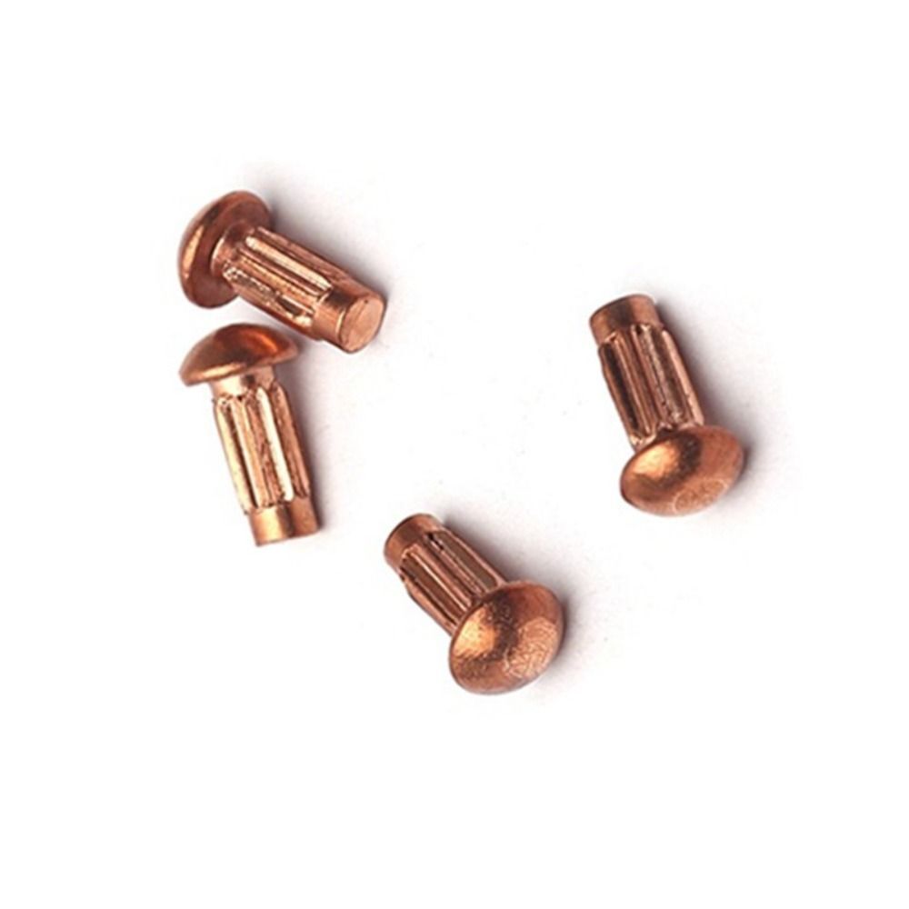 50Pcs 1/8" x 1/4" Round Head Rivet Label Name Plate Trademark | eBay