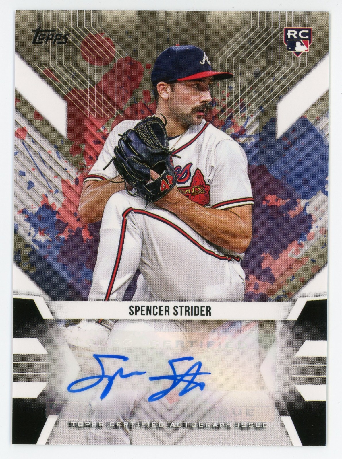 2022 Topps Baseball UK Edition Spencer Strider Baseball Superstars RC ...