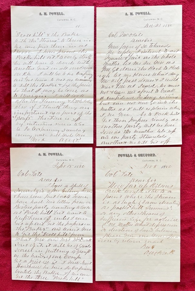 CONFEDERATE COL. SAMUEL MC DOWELL TATE - N. CAROLINA GOLD MINE ...