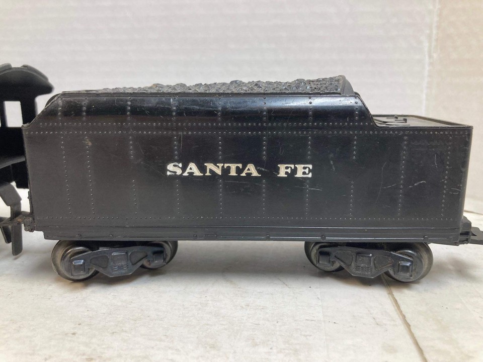 Marx 666 2-4-2 steam locomotive with Santa Fe tender O Gauge Postwar | eBay