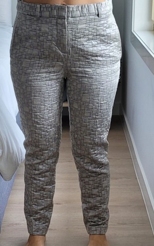 Scanlan Theodore Approx Size 8 Dress Pants Silver/Gold Check Casual | eBay