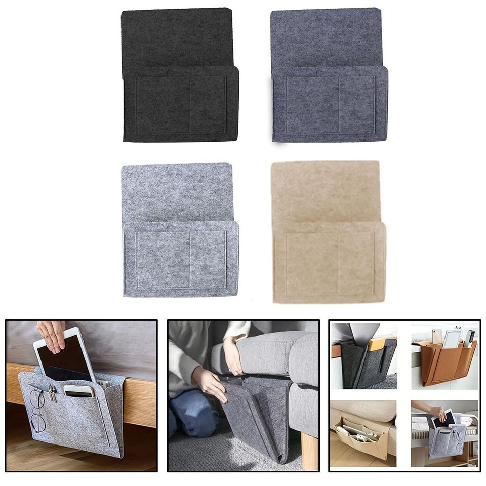 Mobile Phone Remote Control Bedside Fabric Books Organized Package ...