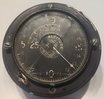 WW1 US Army Air Service Corps Altimeter Altitude Gauge Instrument Tyco ...