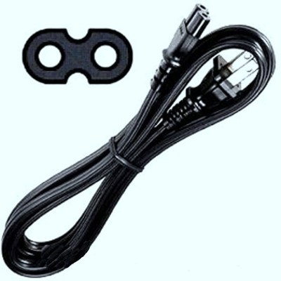 2 PCS Genuine Sony US 2-Prong AC Power Cord Cable for PS2 / PS3 Slim ...