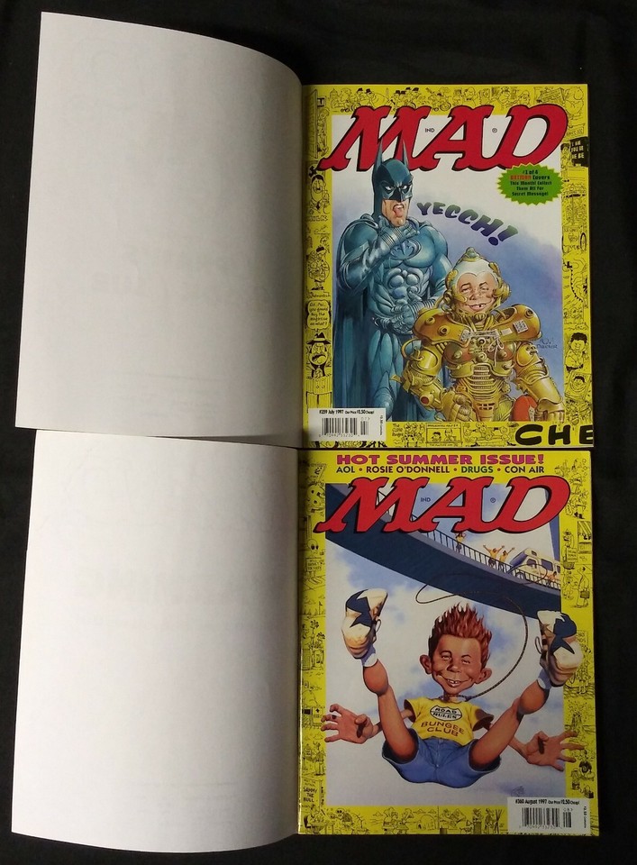 1997 MAD Magazine #359 360 VF OB Humor Parody LOT of 2 Batman | eBay