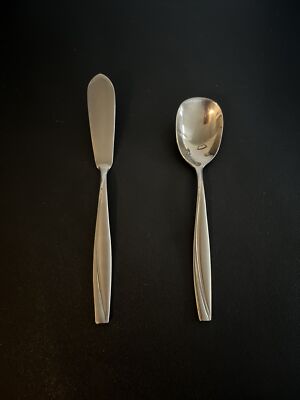 ONEIDA CAMLYNN CLEO FROSTED STAINLESS FLATWARE SINGLES & GROUPS ...