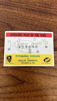 1964 PHILADELPHIA #154 STEELERS PLAY OF THE YEAR EX | eBay