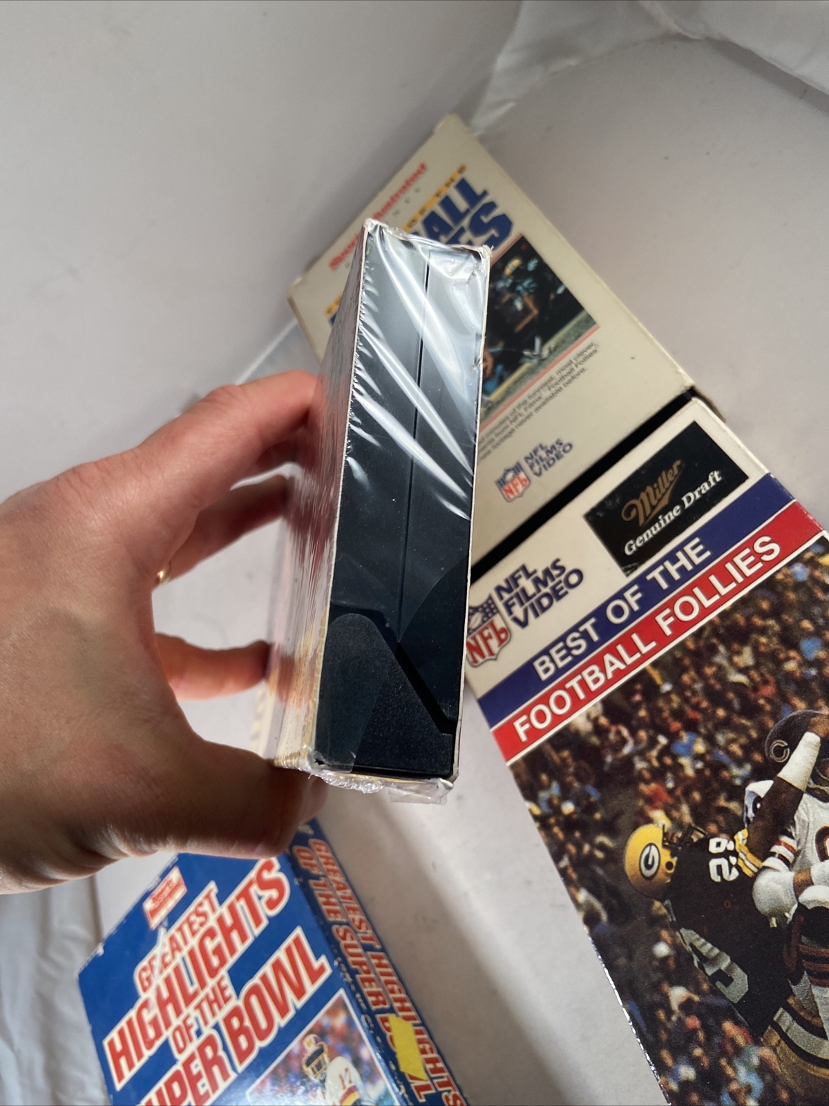 NFL Films Video Lot of 4 VHS Tapes Super Bowl Highlights Follies Joe ...