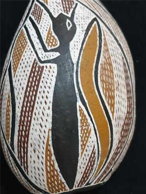 FINE OLD ARNHEM LAND ABORIGINAL OCHRE PAINTED SHELL Tribal Art | eBay ...