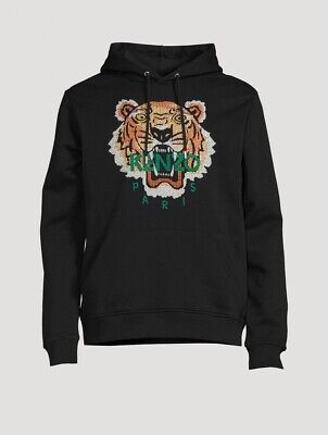 KENZO Men's Black Tiger Original Seasonal 1 Hoodie L112909 KENZO Men's Black Tiger Original Seasonal 1 Hoodie L112909