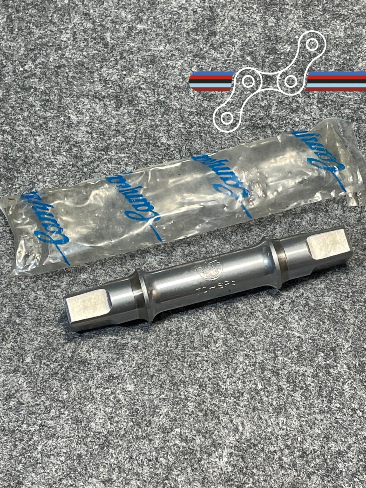 NOS Campagnolo C Record ISO Bottom Bracket Spindle Axle ITA 70-SPc ...