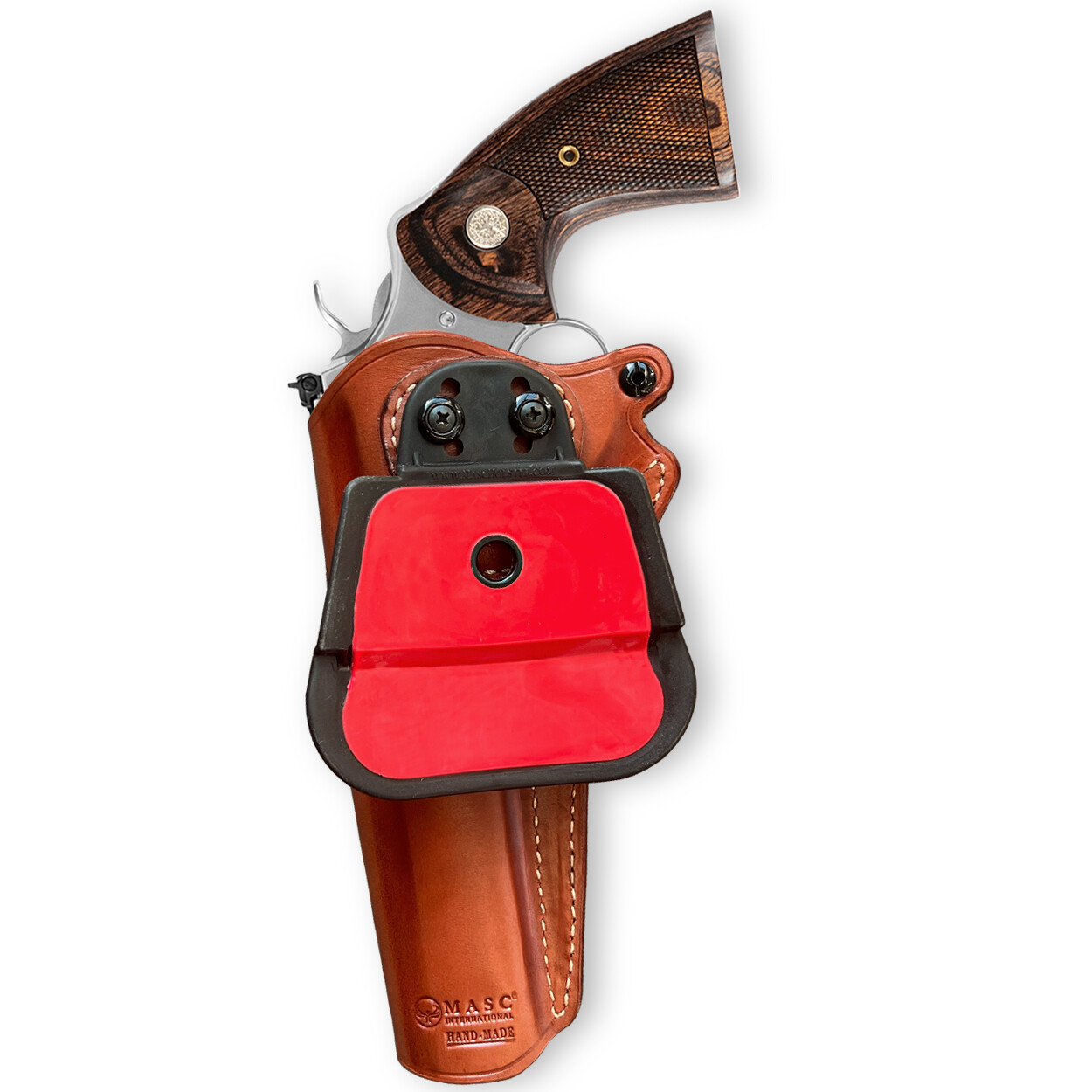 Leather OWB Paddle Holster Fits, Colt Python 357 Mag Revolver 6" Barrel ...
