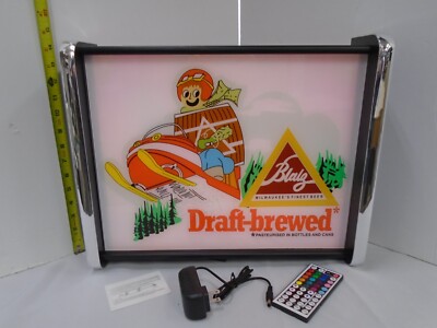 Blatz Beer Snowmobile LED Display lighted sign lightbox Wall light | eBay