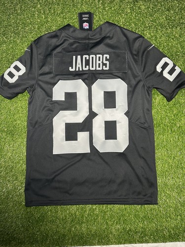LAS VEGAS RAIDERS JOSH JACOBS #28 NIKE GAME JERSEY MENS NWT NATION ...